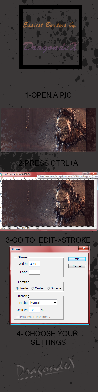 Quick and Easy Way to Make a Border [GameBanana] [Tutorials]